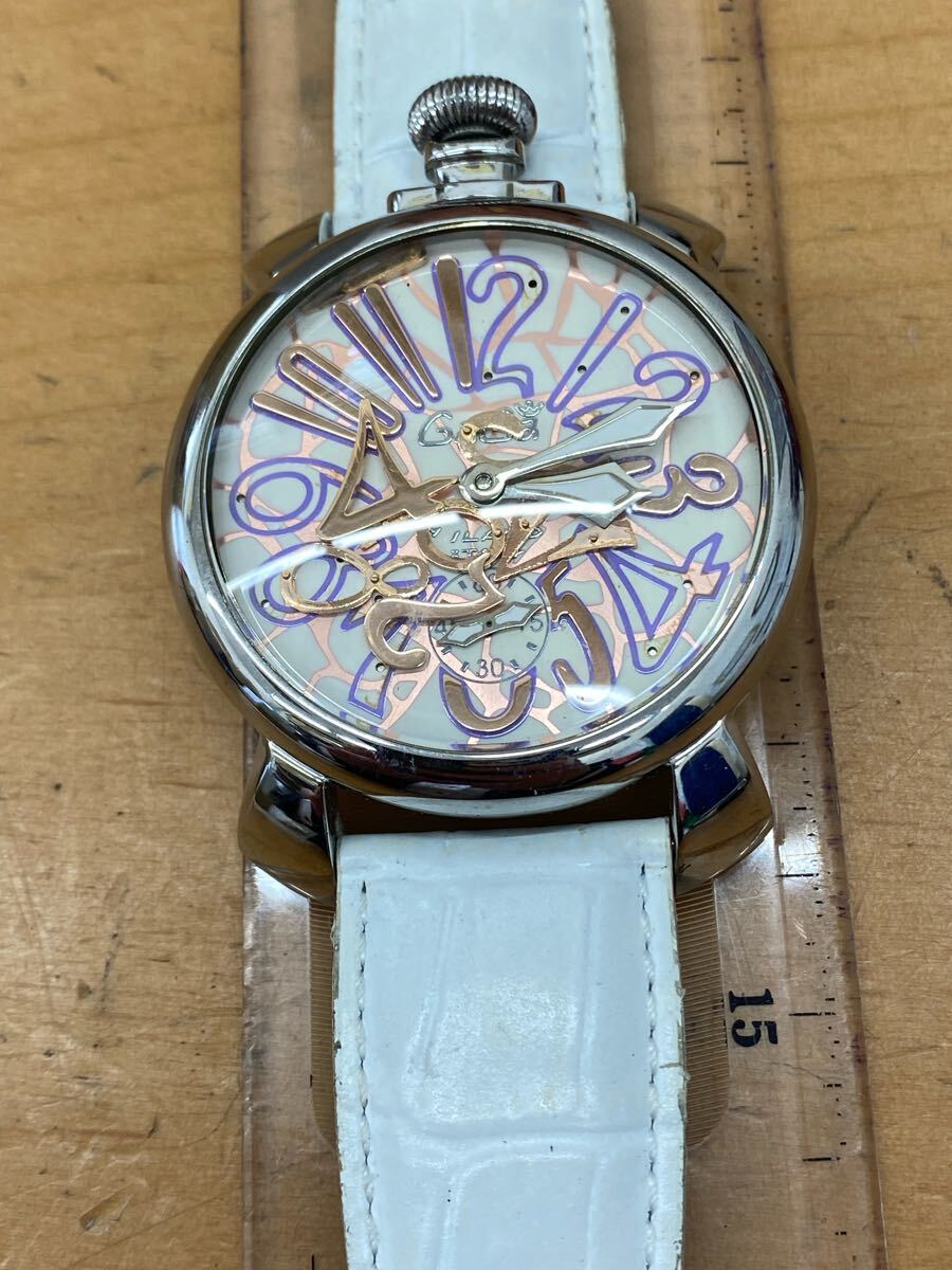 Yahoo!オークション - 【c967】ガガミラノ マニュアーレ48 N.3626 裏ス...