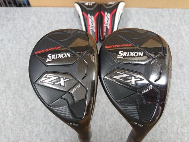 良品 SRIXON ZX MKⅡ MK2 ハイブリッド 3H 19°＆4H 22° 2本 N.S.PRO 950GH neo DST FOR HYBRID S スリクソンZXマーク2 UT ...