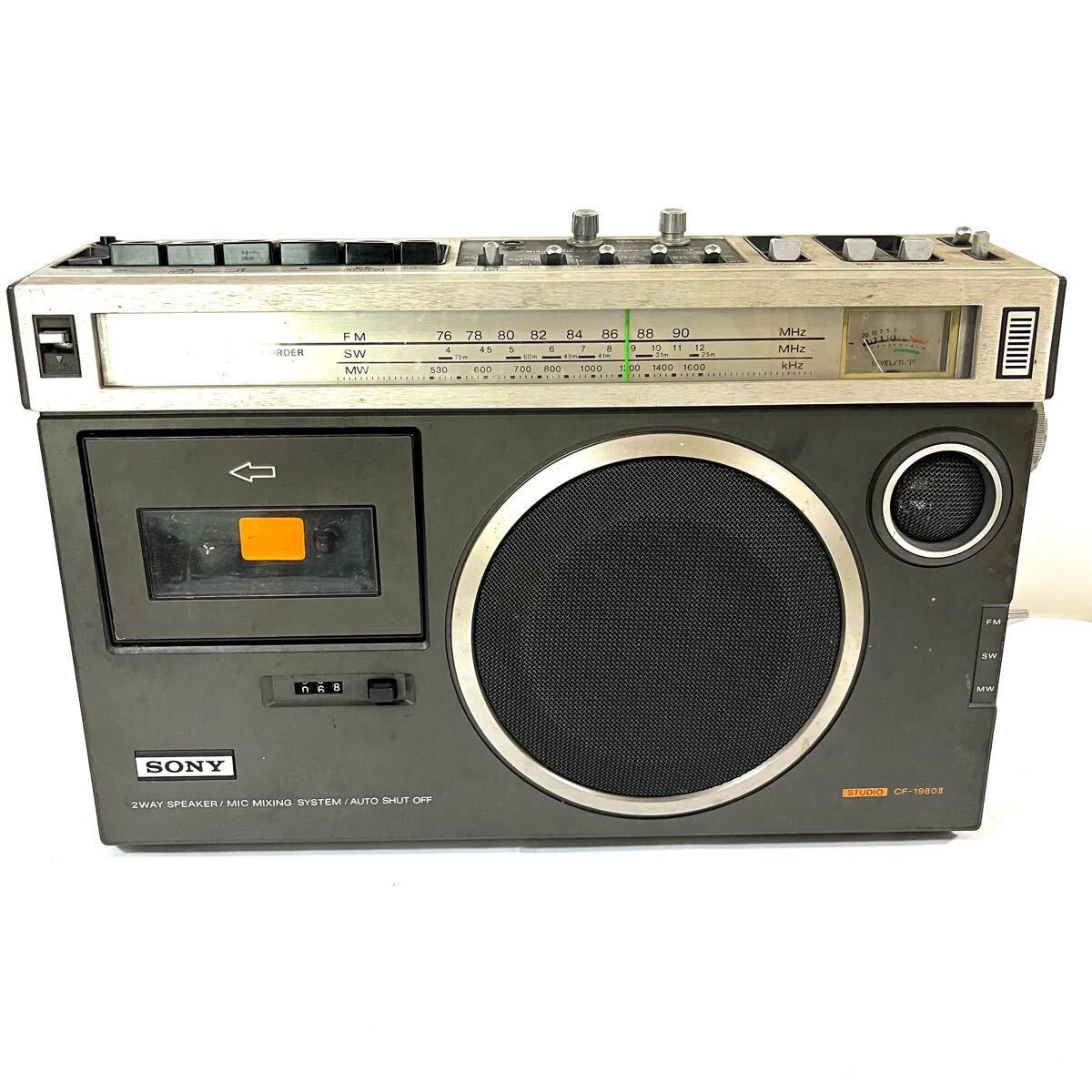 Yahoo!オークション - SONY ソニー CF-1980II 2Wayスピーカー モノラル...