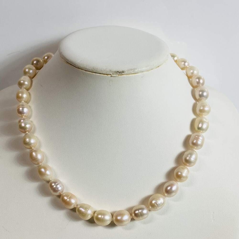 Yahoo!オークション - ICH白蝶真珠 バロックパール ネックレス SV925 5...