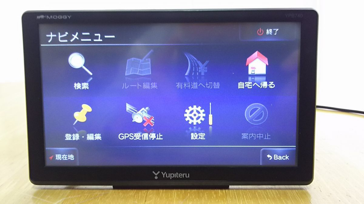 Yahoo!オークション - 即落札 除菌済 ユピテルポータブルナビ MOGGY Y...