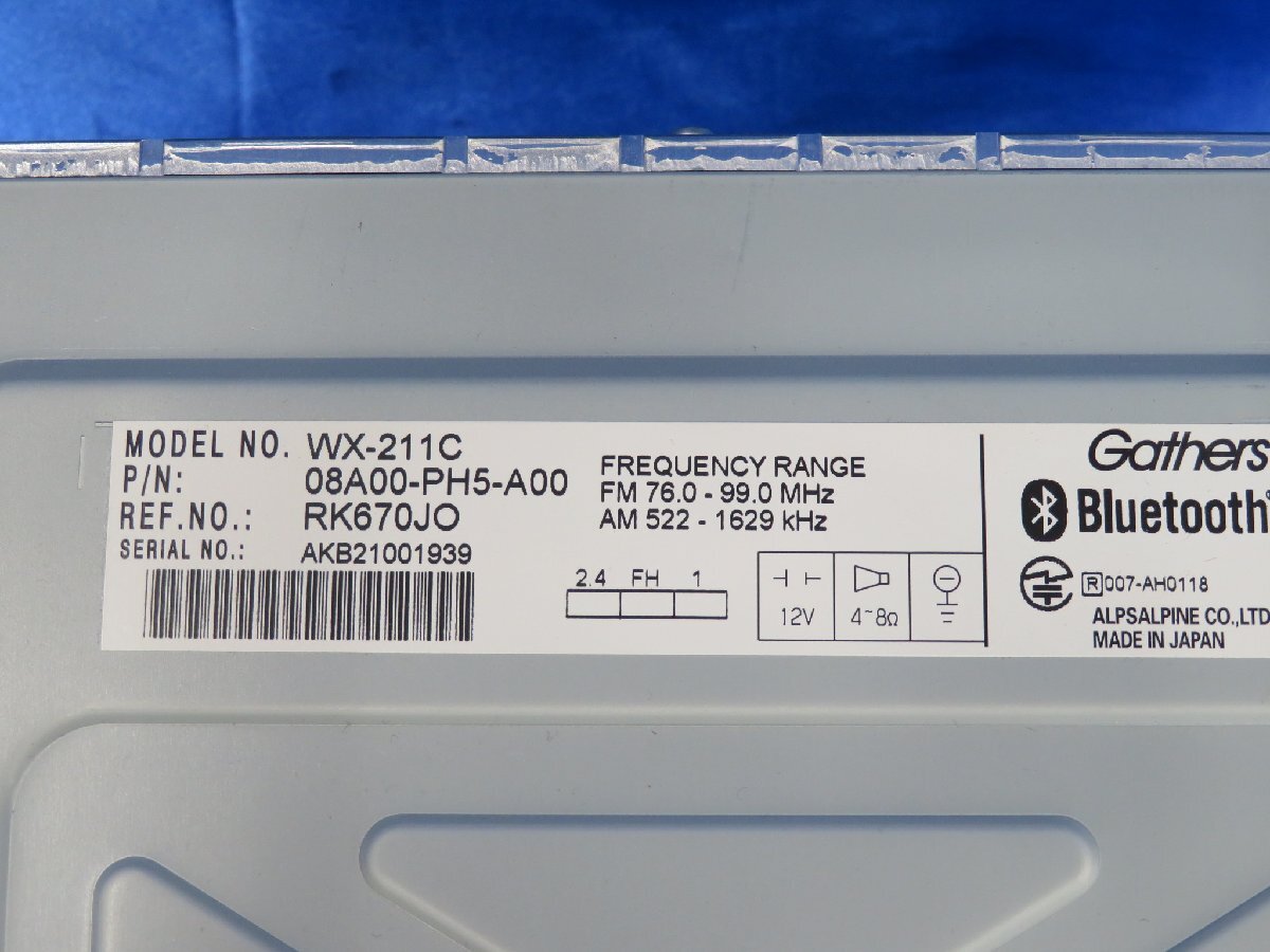 Yahoo!オークション - ホンダ純正 WX-211C ディスプレイオーディオ Blu...