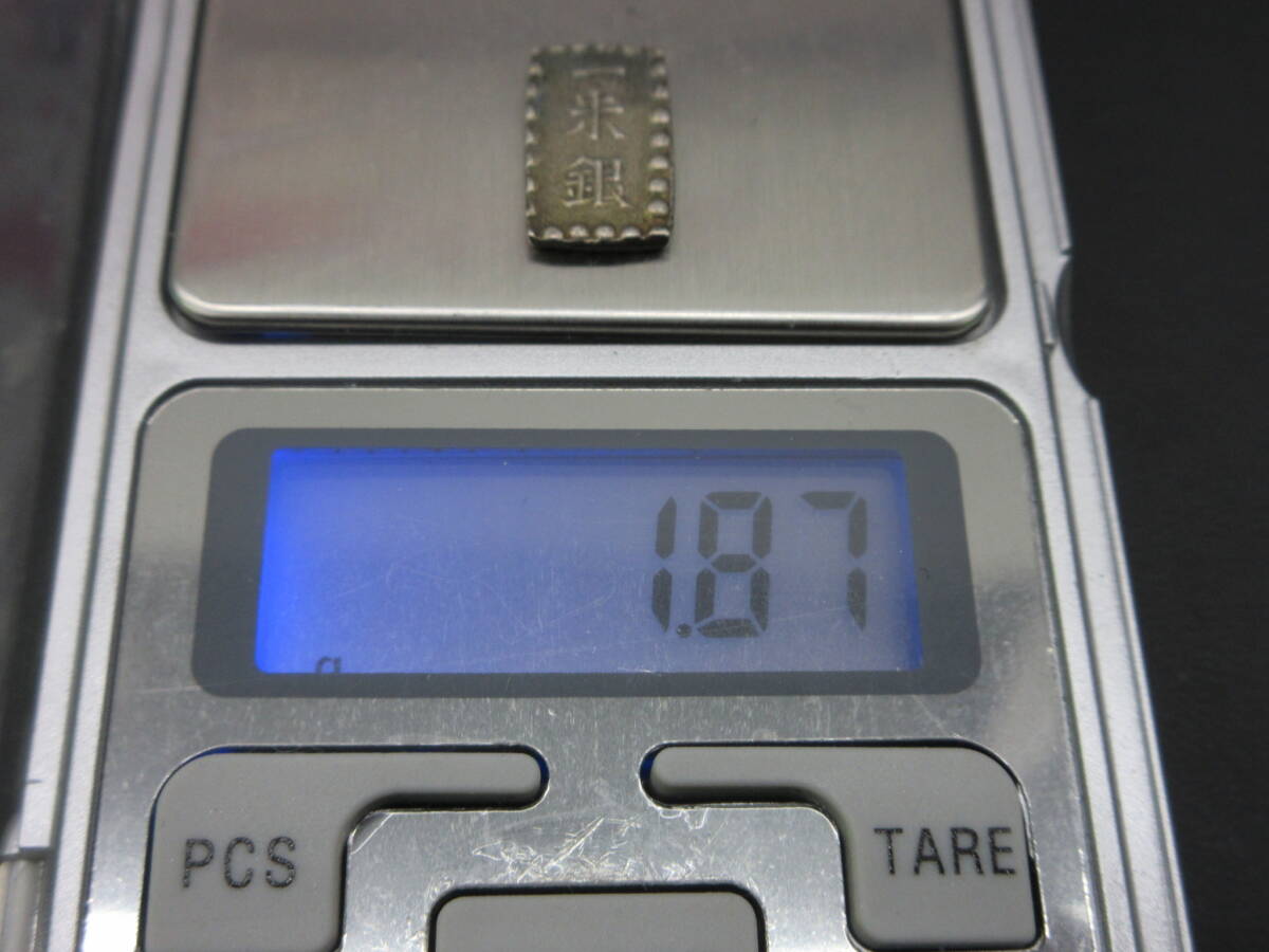 Yahoo!オークション - 4118 古銭祭 ① 嘉永一朱銀 銀座常是 縦約15.2mm...