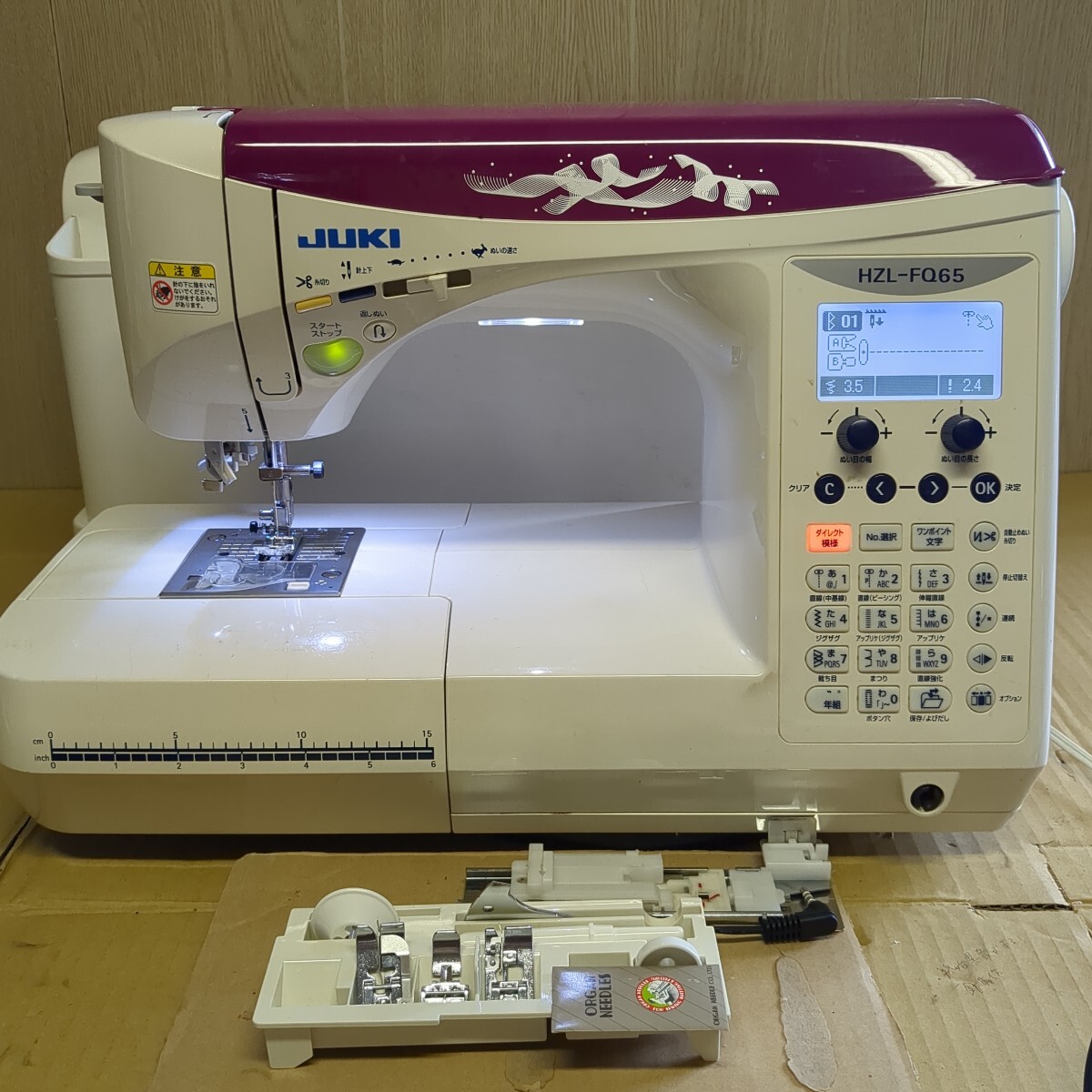 Yahoo!オークション - 管理416 JUKI HZL-FQ65 ジューキ ミシン 通電確...
