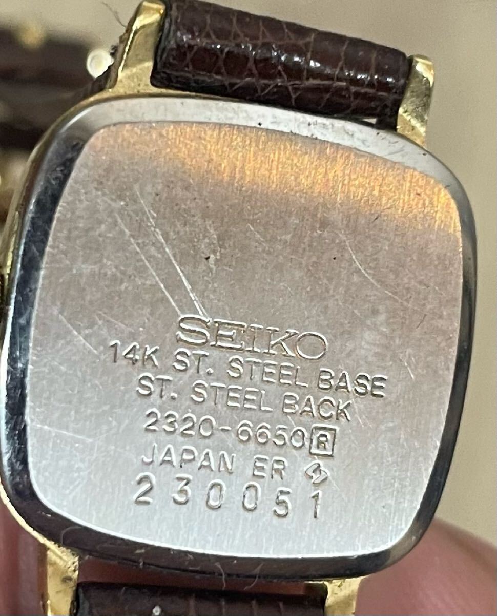 SEIKO セイコー Exceline エクセリーヌ 2320-6650 14K刻印 SEIKO セイコー Exceline エクセリーヌ 2320-6650 14K刻印