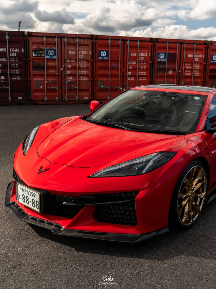 Yahoo!オークション - C8 コルベット Z06 Z07 pkg カーボン フロントス...