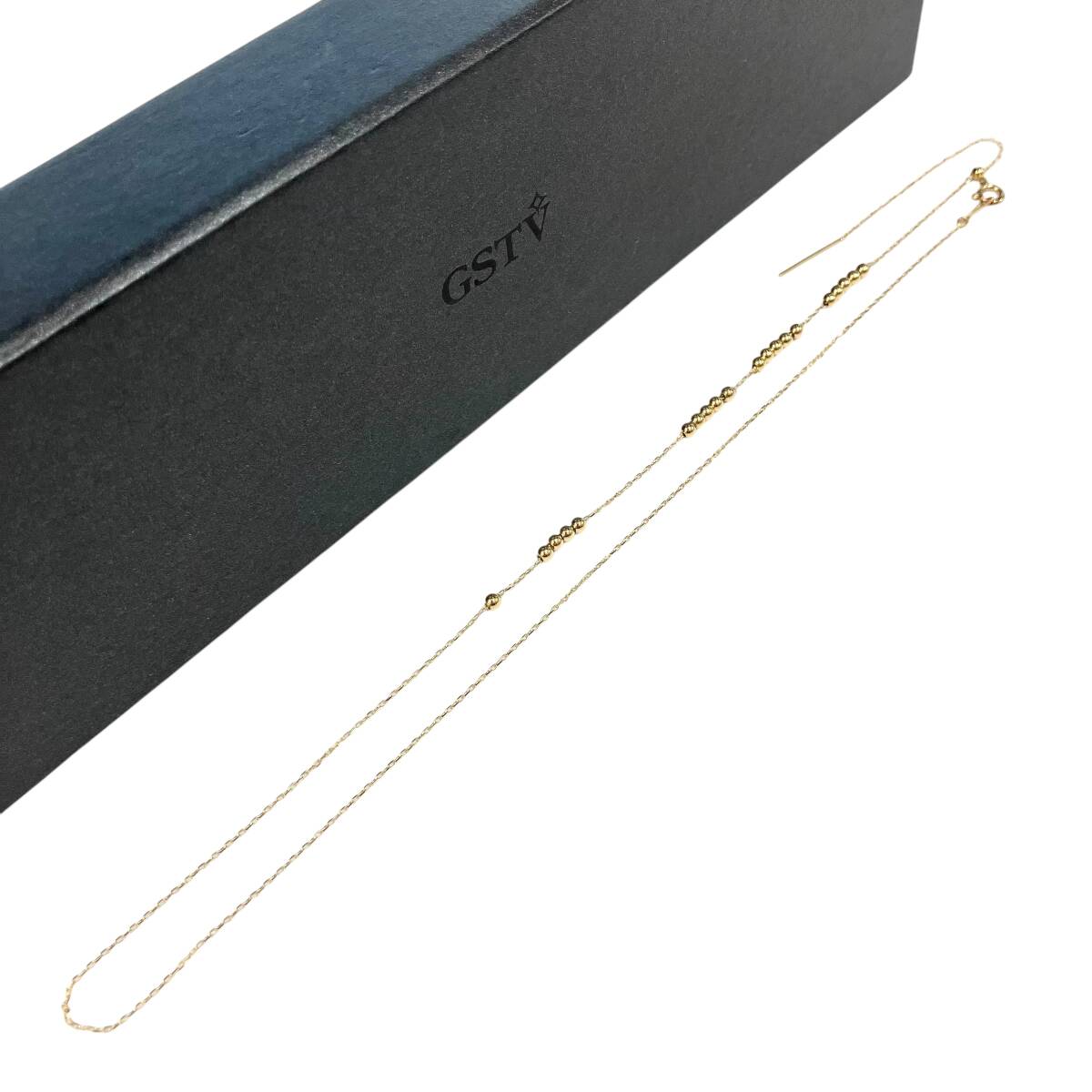 Yahoo!オークション - 未使用 GSTV K18 チェーンネックレス 1.72g 全長...