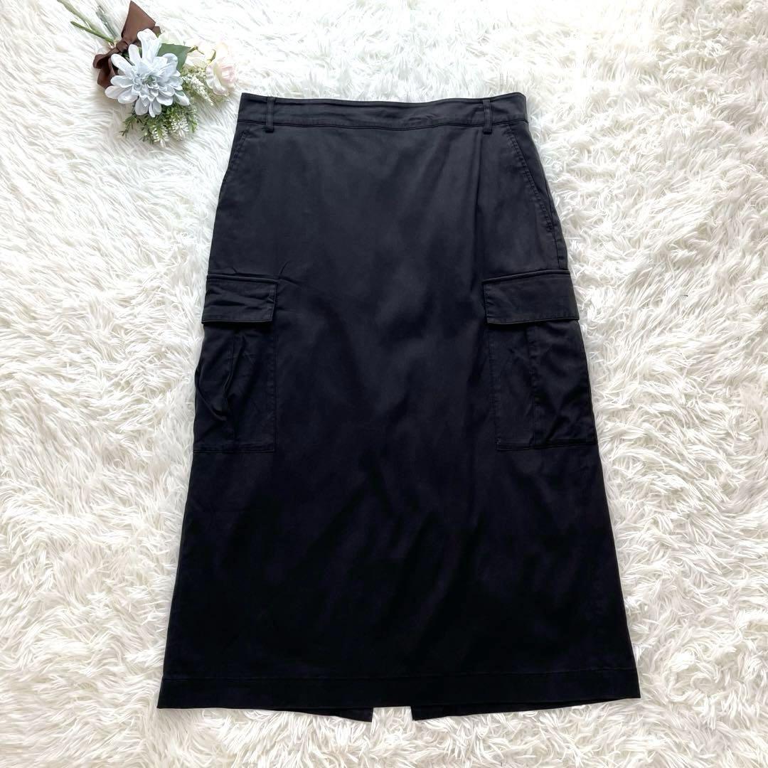 大きいサイズ 23区 カーゴスカート 黒 ブラック 46 3XL 4L 大きいサイズ 23区 カーゴスカート 黒 ブラック 46 3XL 4L