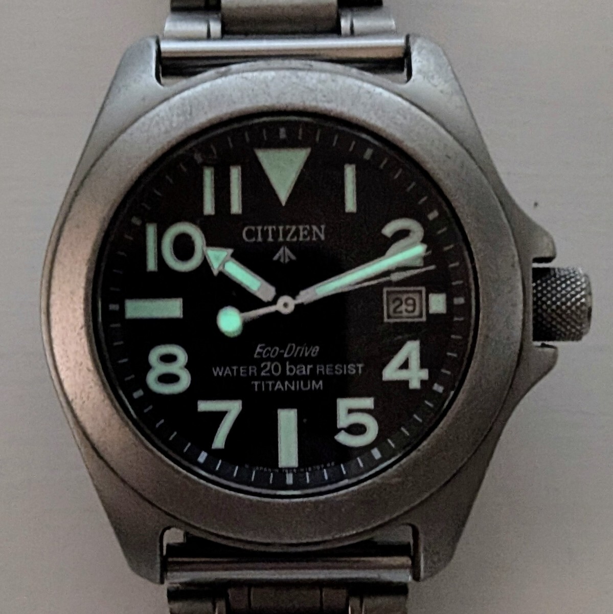 CITIZEN Eco-Drive TITANIUM 7828-H09971 TA シチズン ソーラー CITIZEN Eco-Drive TITANIUM 7828-H09971 TA シチズン ソーラー