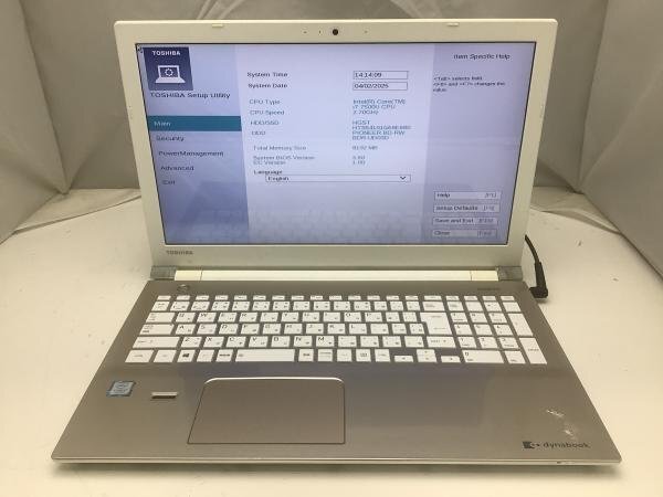 Yahoo!オークション - ジャンク TOSHIBA T75/CG Core i7 7500U 2.7G 8G...