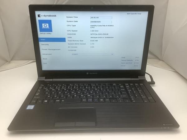 Yahoo!オークション - ジャンク TOSHIBA B65/ER Core i5 8265U 1.6G 8G...