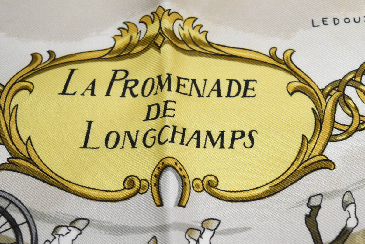 HERMES エルメス スカーフ カレ90 LA PROMENADE DE LONGCHAMPS HERMES エルメス スカーフ カレ90 LA PROMENADE DE LONGCHAMPS