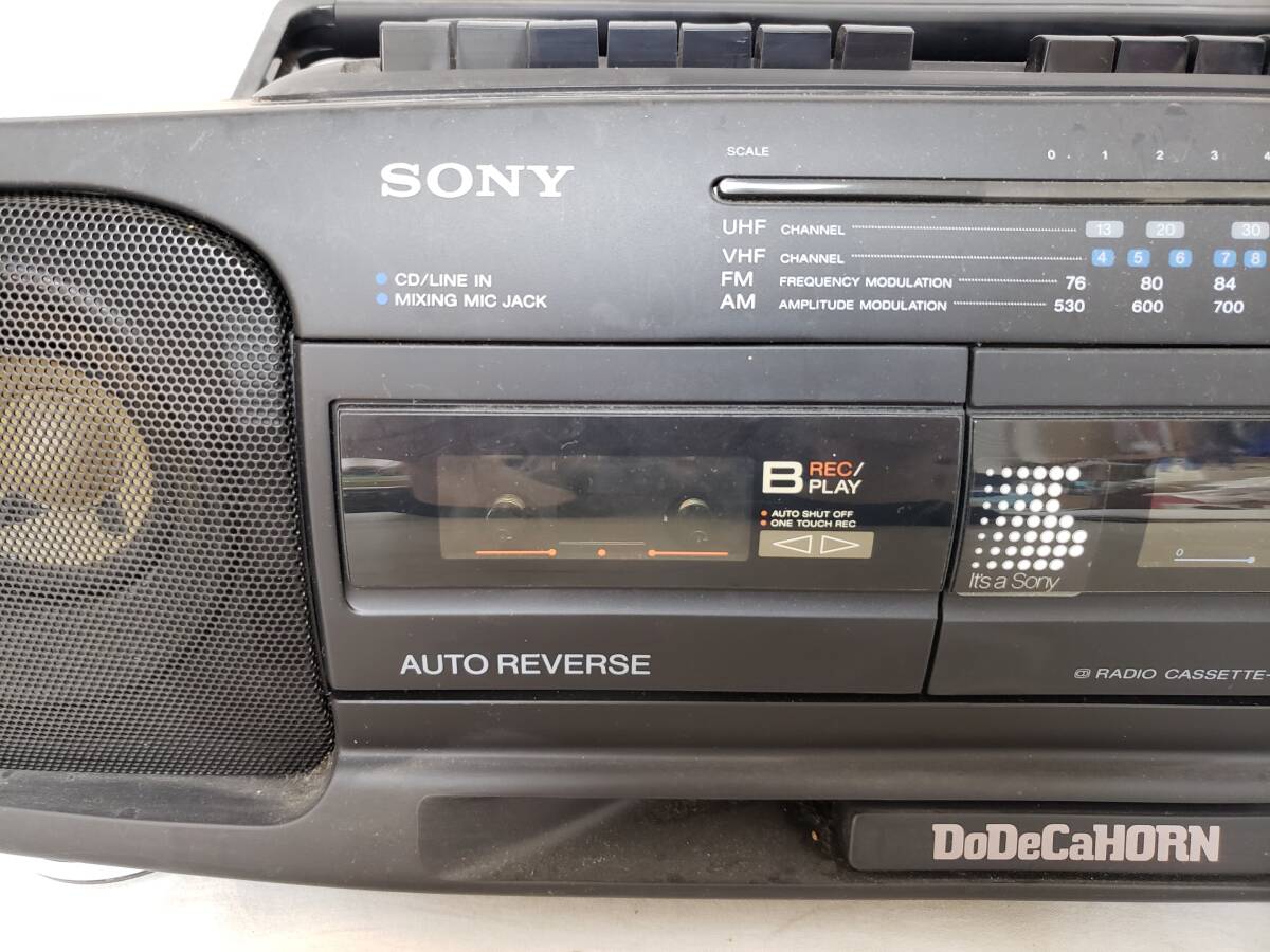 Yahoo!オークション - 【ジャンク品】SONY ソニー ラジオカセット ドデ...