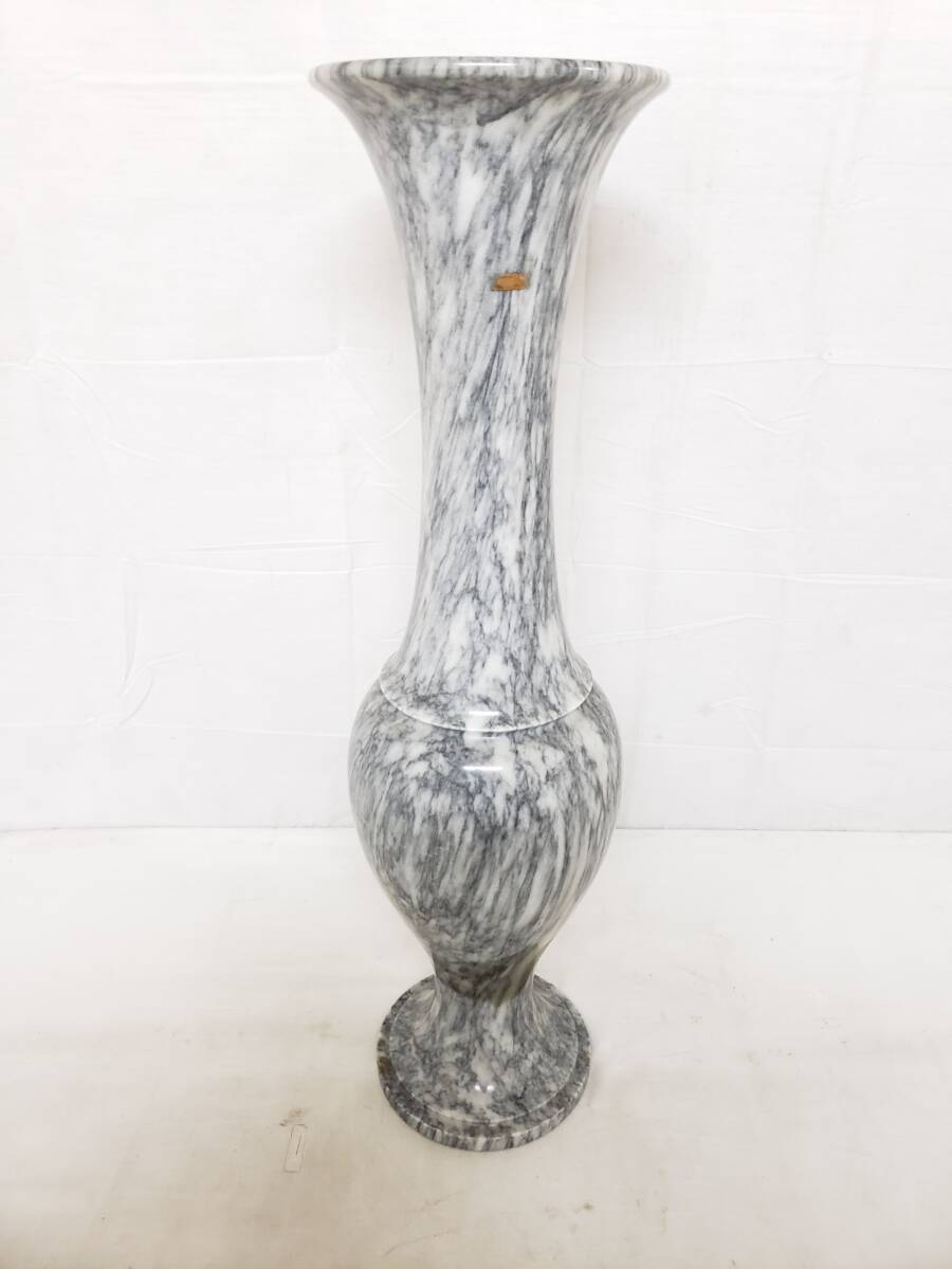 インテリア】大理石 フラワーベース/高さ約70cm/直径約19cm/重量 インテリア】大理石 フラワーベース/高さ約70cm/直径約19cm/重量