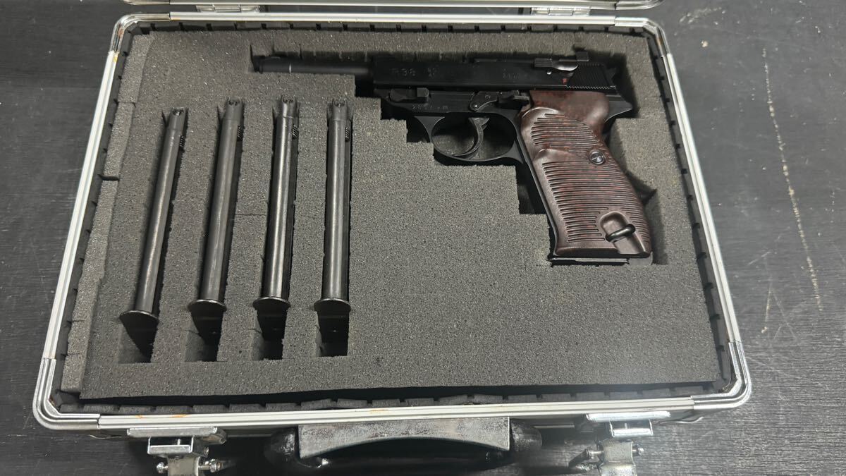1円スタート☆美品☆マルゼン ワルサーP38(ace41)ブラック 1円スタート☆美品☆マルゼン ワルサーP38(ace41)ブラック