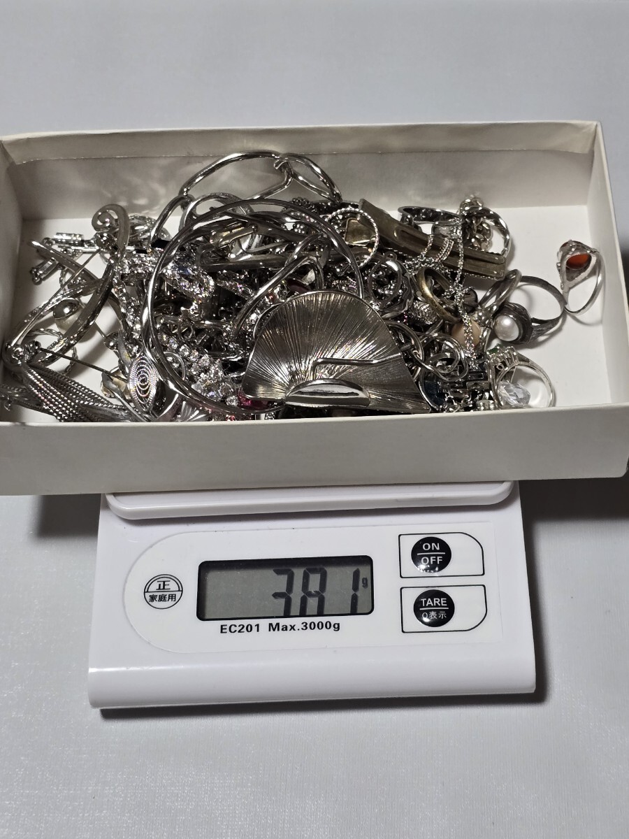 Yahoo!オークション - 総381g シルバー アクセサリー まとめ Silver ネ...