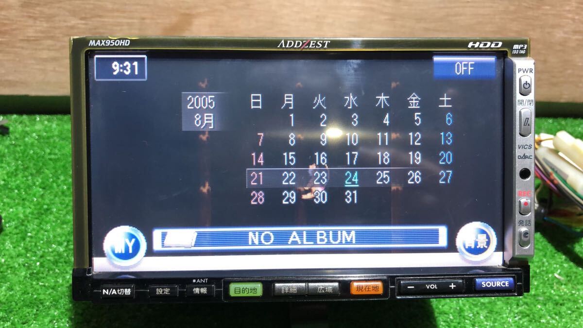 Yahoo!オークション - カーナビ ADDZEST MAX950HD QX-6584F-A 2005年 C...