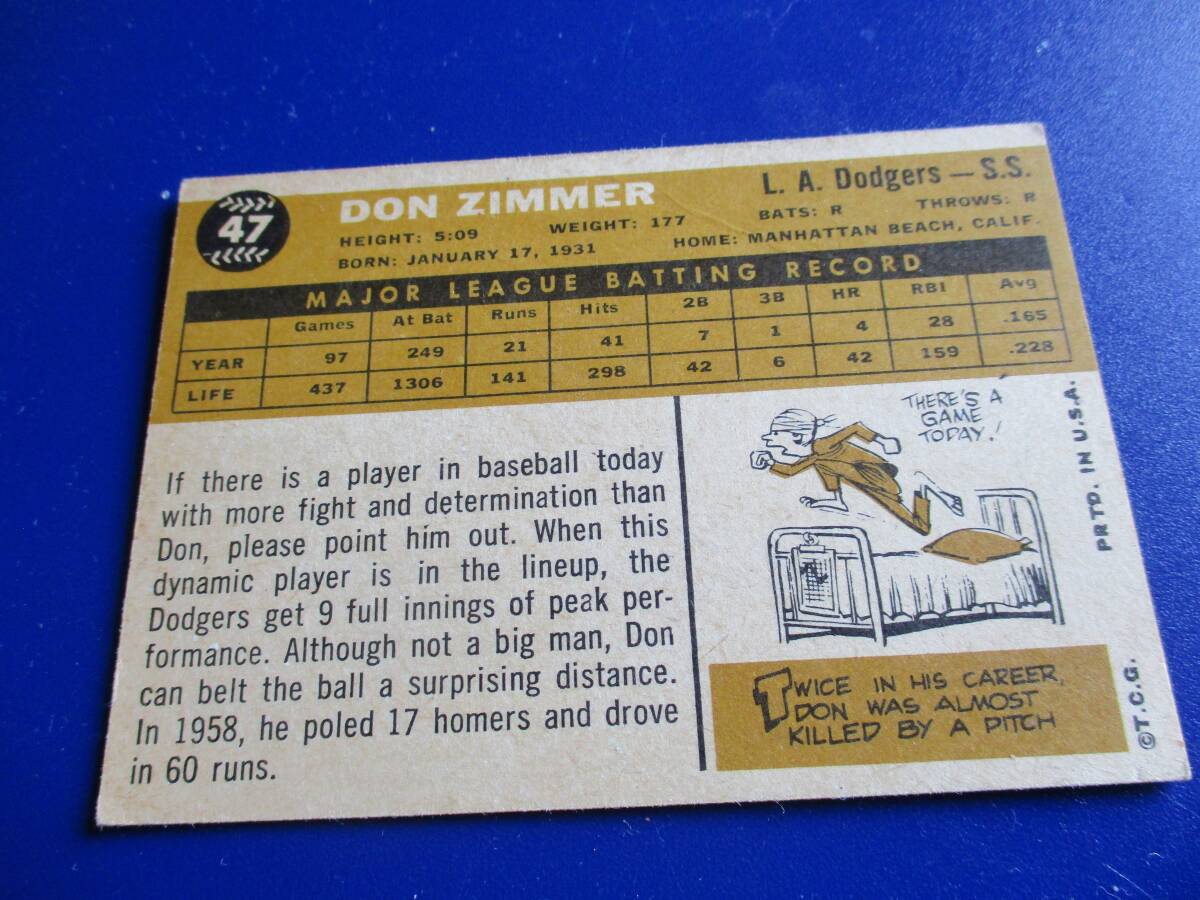 Yahoo!オークション - 1960 TOPPS ＃34 スパーキーアンダーソン