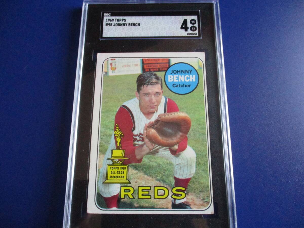 Yahoo!オークション - 1969 TOPPS #95 JOHNHY BENCH SGC 4 VG EX 2ND