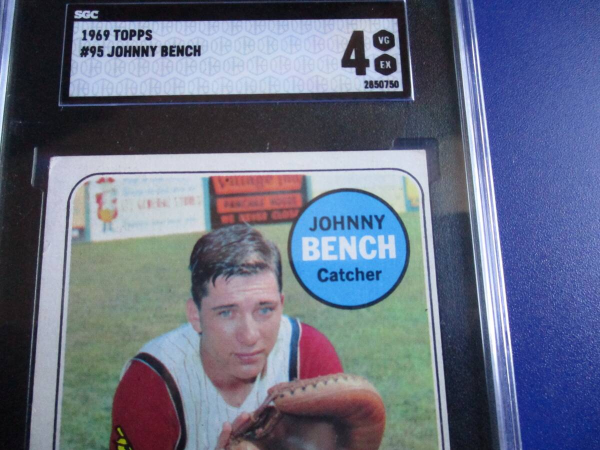 Yahoo!オークション - 1969 TOPPS #95 JOHNHY BENCH SGC 4 VG EX 2ND