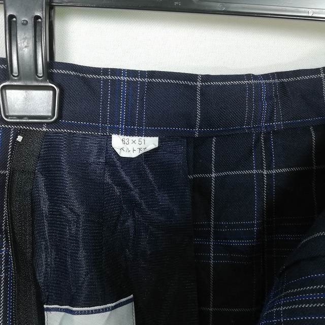 Yahoo!オークション - 1円 スクールスカート 冬物 w63-丈44 チェック ...