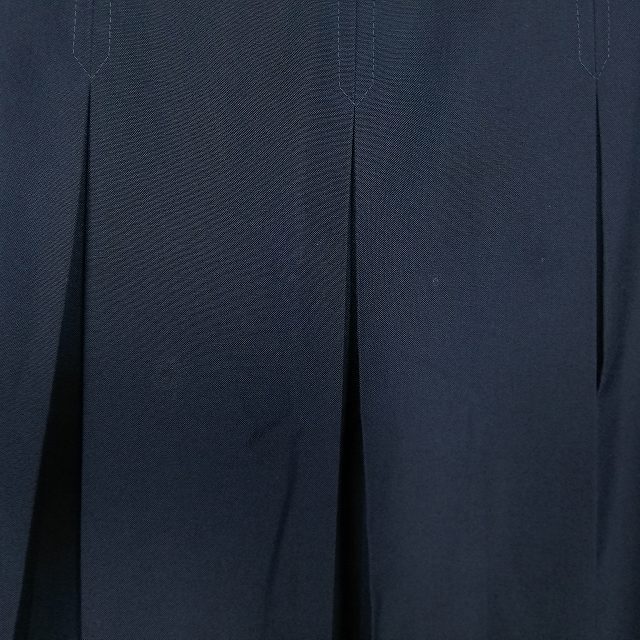 Yahoo!オークション - 1円 スクールスカート 夏物 w63-丈58 紺 中学 高...