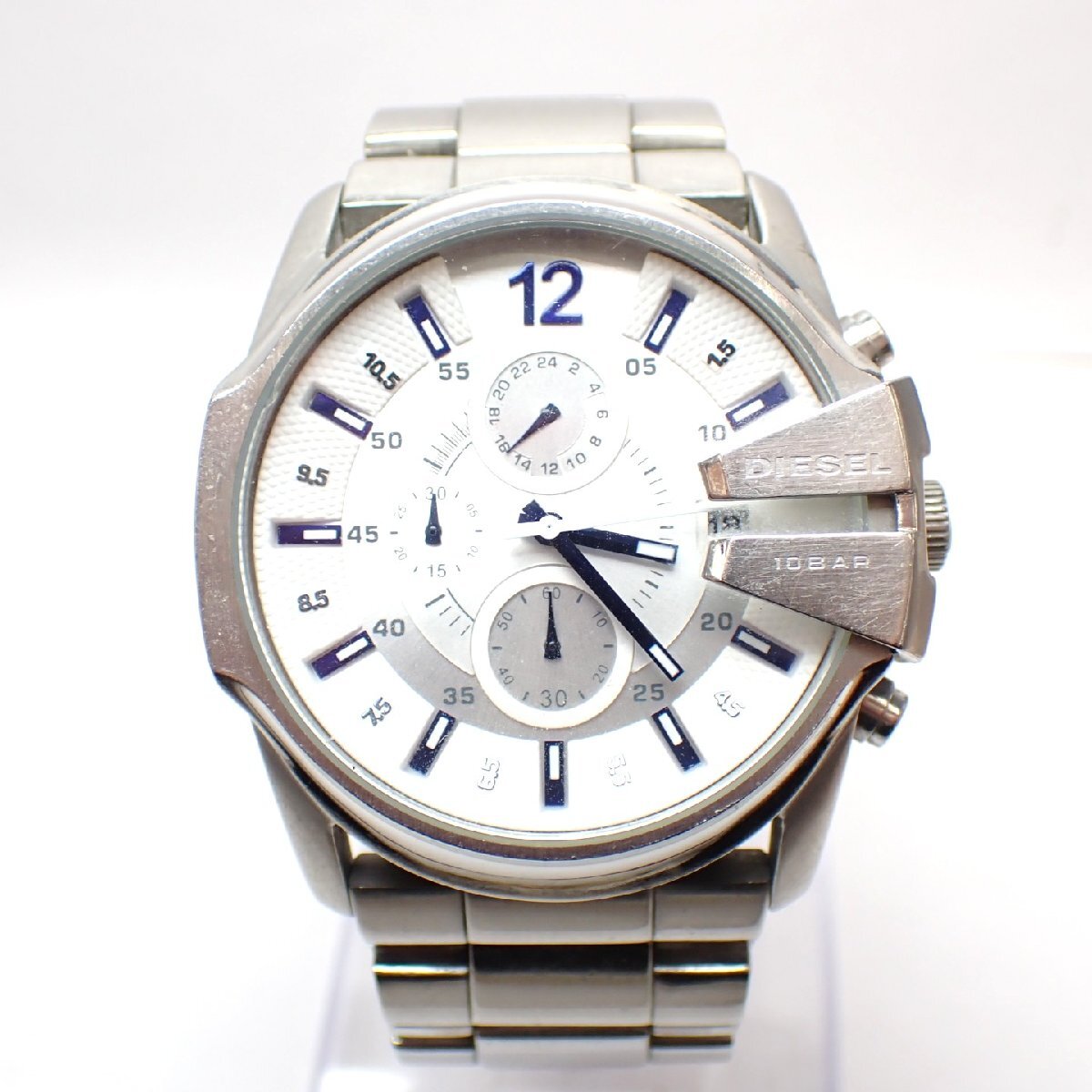 Yahoo!オークション - \1 稼働 ディーゼル DZ-4181 シルバー クオーツ ...