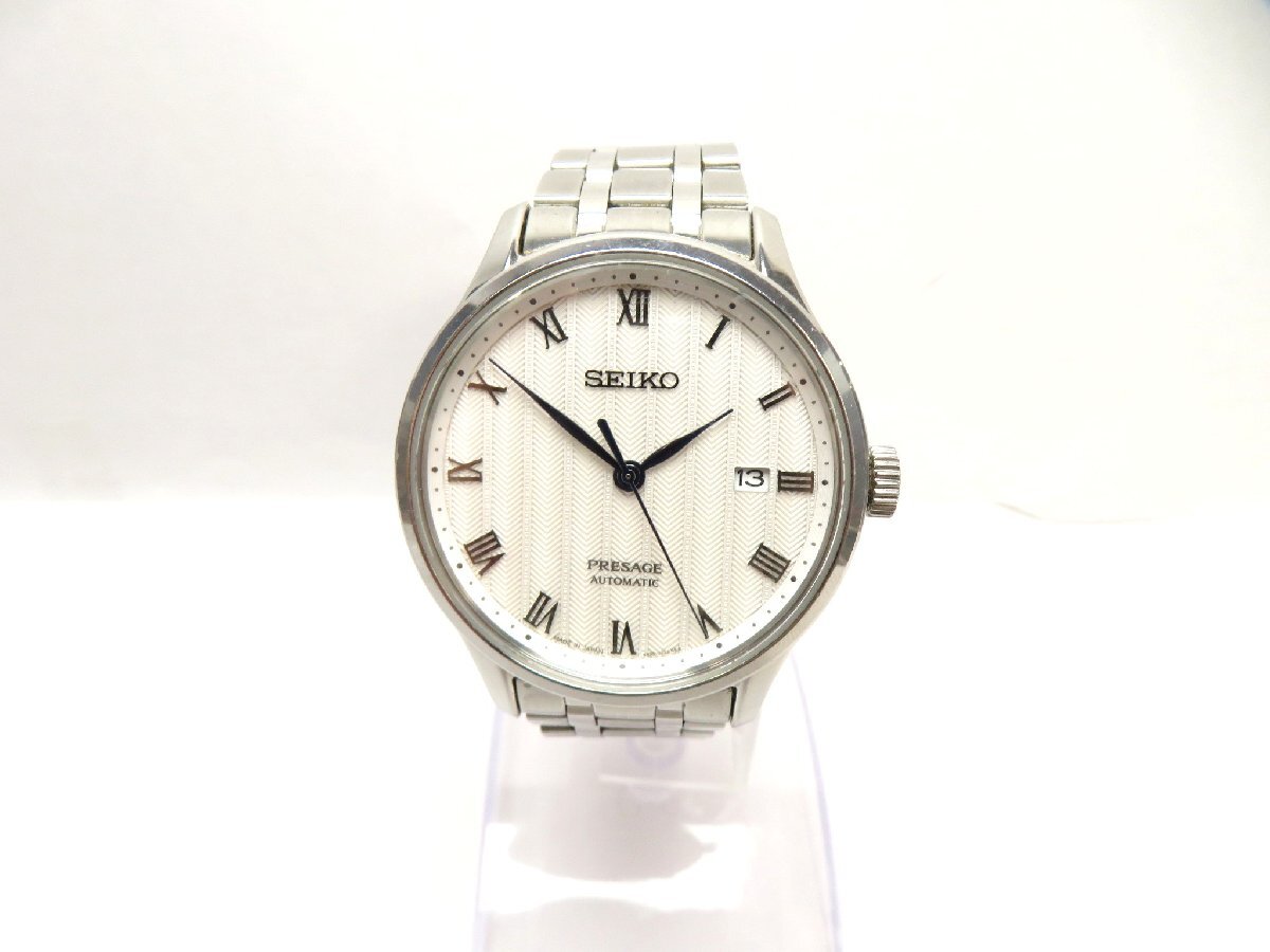 Yahoo!オークション - \1 稼働 セイコー 4R35-02S0 プレサージュ ホワ...