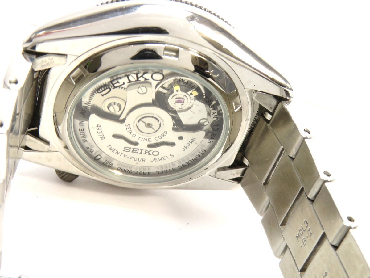 Yahoo!オークション - \1 稼働 セイコー 4R37-00G0 5スポーツ ブラッ...