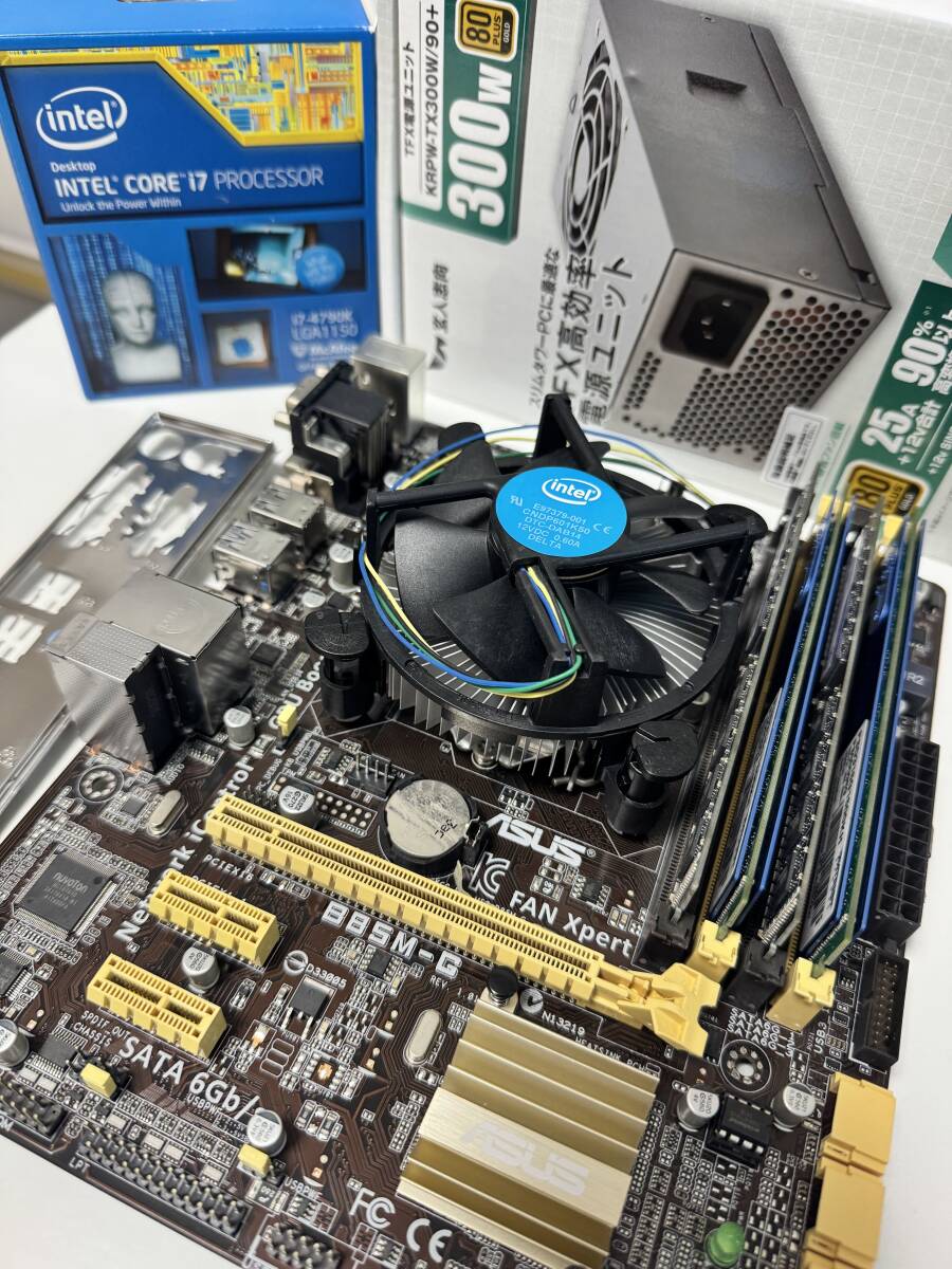 Yahoo!オークション - Core i7-4790K／B85M-G LGA1155／DDR3メモリ 16G...