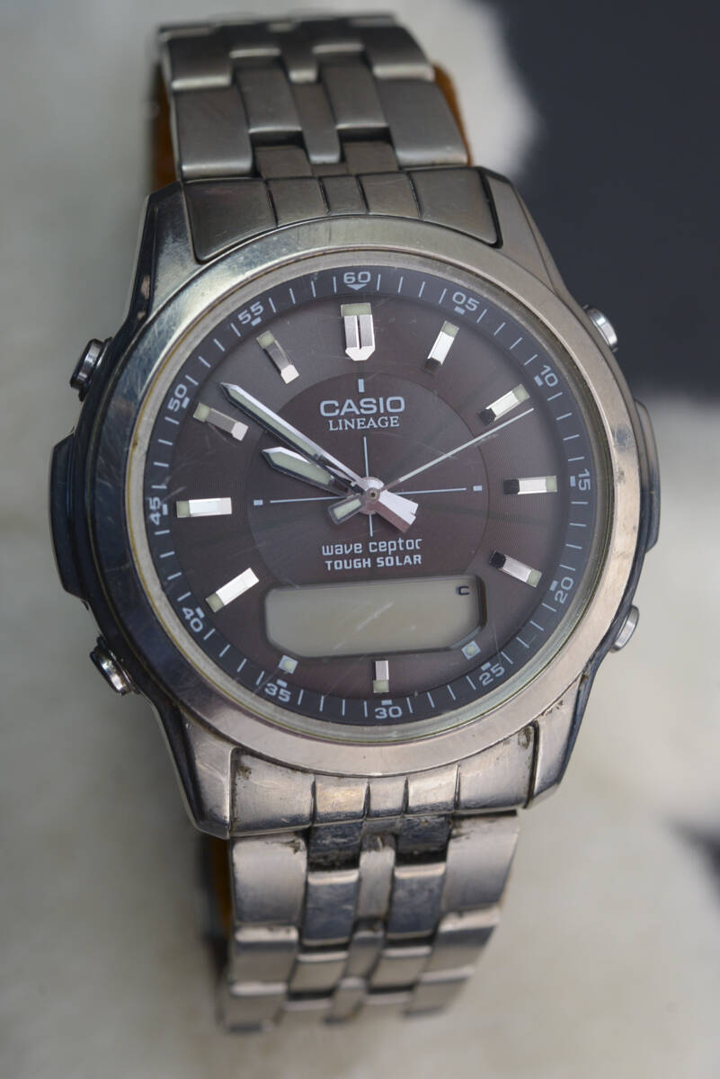 Yahoo!オークション - TITANIUM CASIO カシオ LINEAGE LCW-100T リニエ...