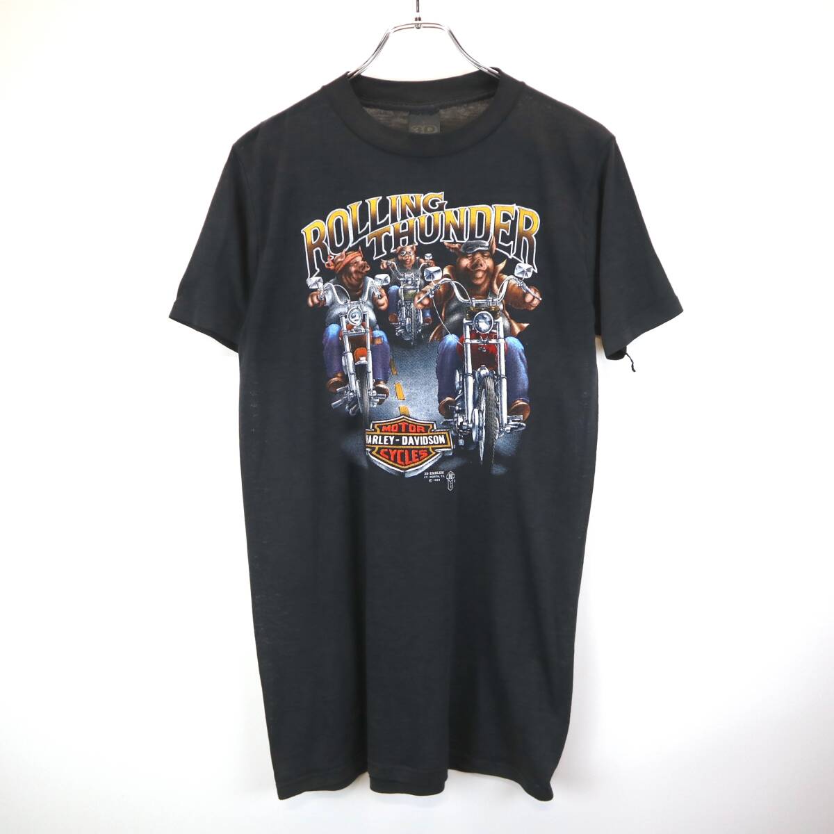 スペシャル 豚 80s 3D EMBLEM HARLEY-DAVIDSON Tシャツ ハーレー スペシャル 豚 80s 3D EMBLEM HARLEY-DAVIDSON Tシャツ ハーレー