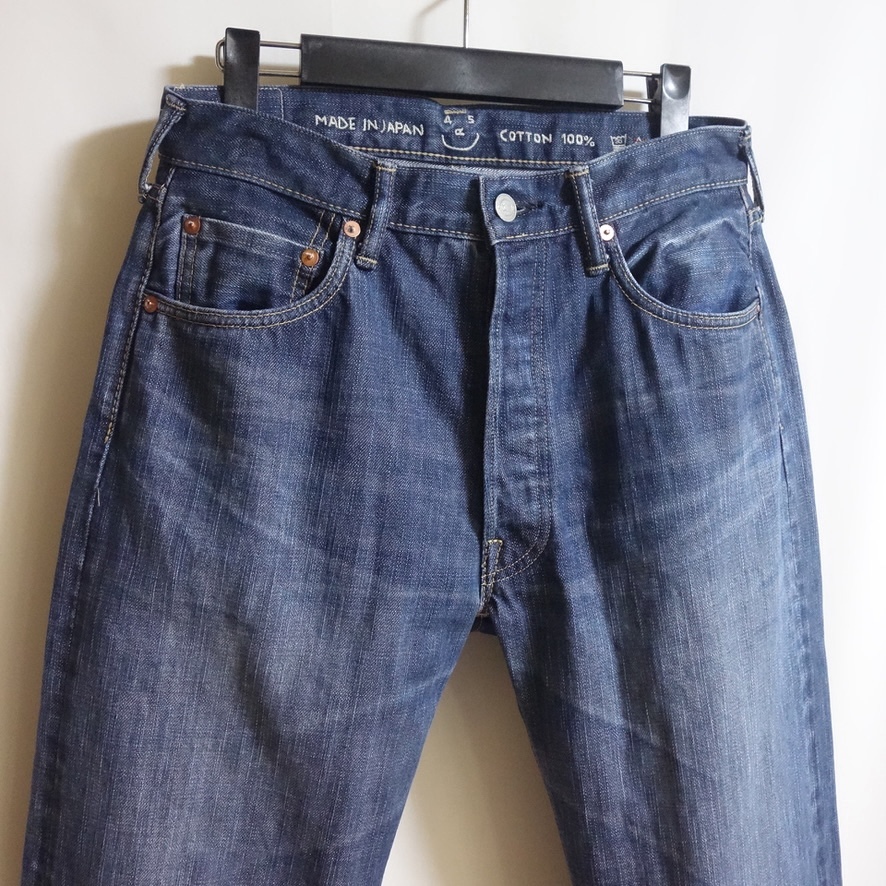 45R 定価4.6万 再び6.5空比古比女 淡 W29 50960133 インディゴ デニム ユニセックス unisex(ジーンズ)｜売買されたオークション情報、yahooの商品情報を ...