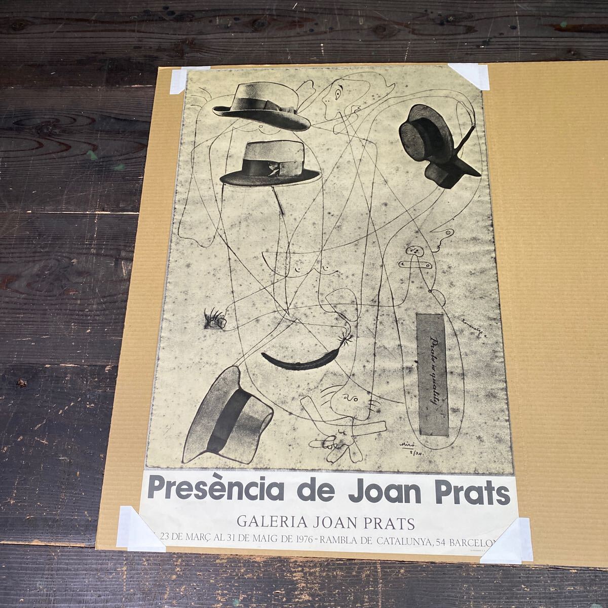 Yahoo!オークション - E102 ホアン・ミロ 1976 バルセロナ ヴィンテー...