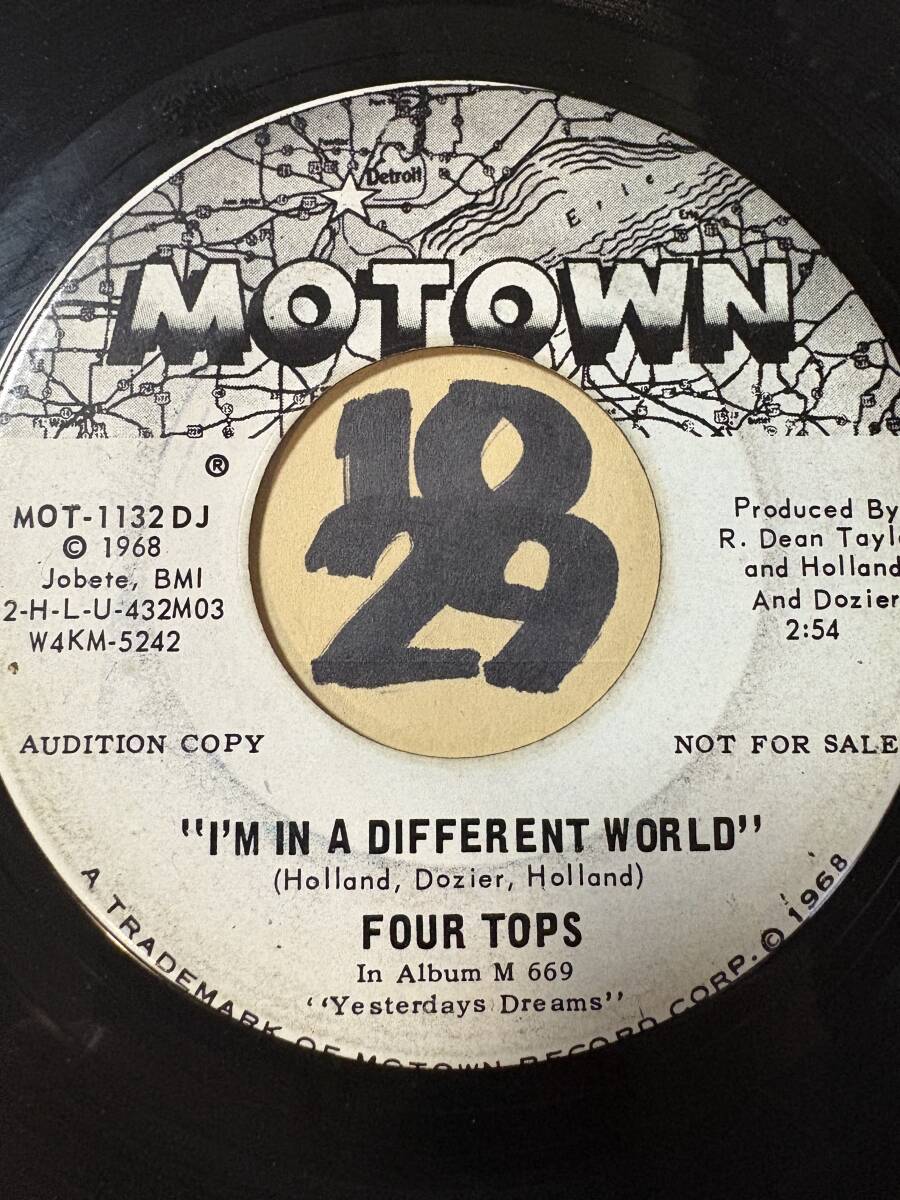 Yahoo!オークション - 試聴 1968 FOUR TOPS I’M IN A DIFFERENT WORLD...