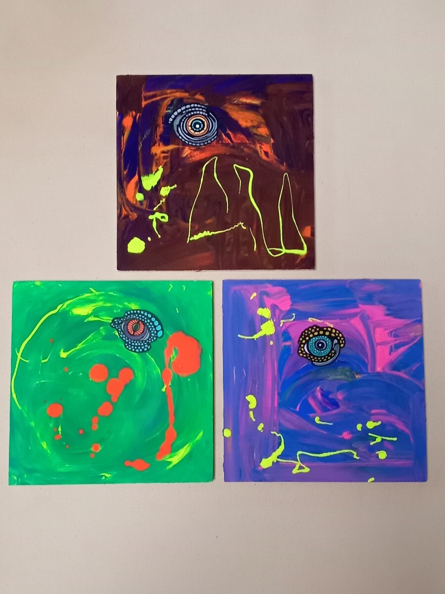 Eye 爬虫類 現代アート アクションペインティング ジミー大西 Eye 爬虫類 現代アート アクションペインティング ジミー大西