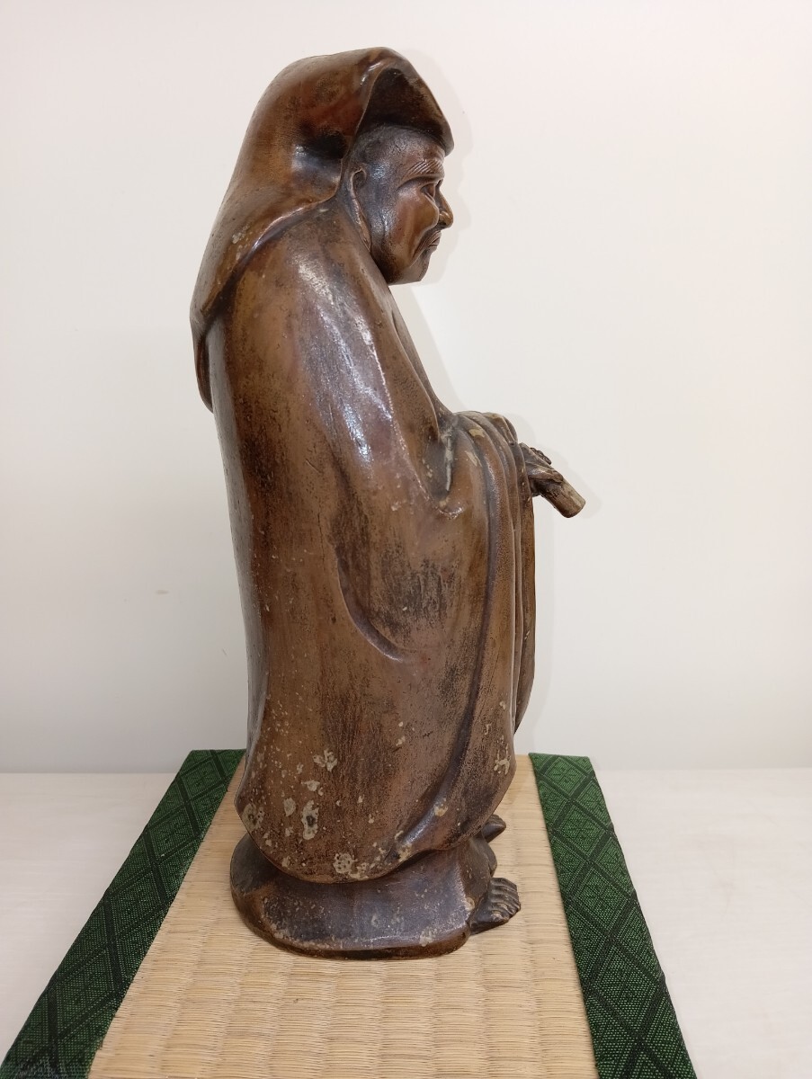 備前 明治手 達磨 達磨大師 置物 細工物 名工 窯元六姓 十三代 備前 明治手 達磨 達磨大師 置物 細工物 名工 窯元六姓 十三代