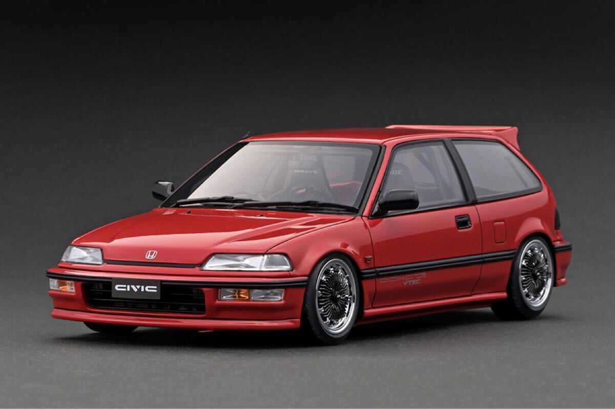 Yahoo!オークション - [新品] 1/18 IG3127 Honda CIVIC EF9 SiR Red イ...