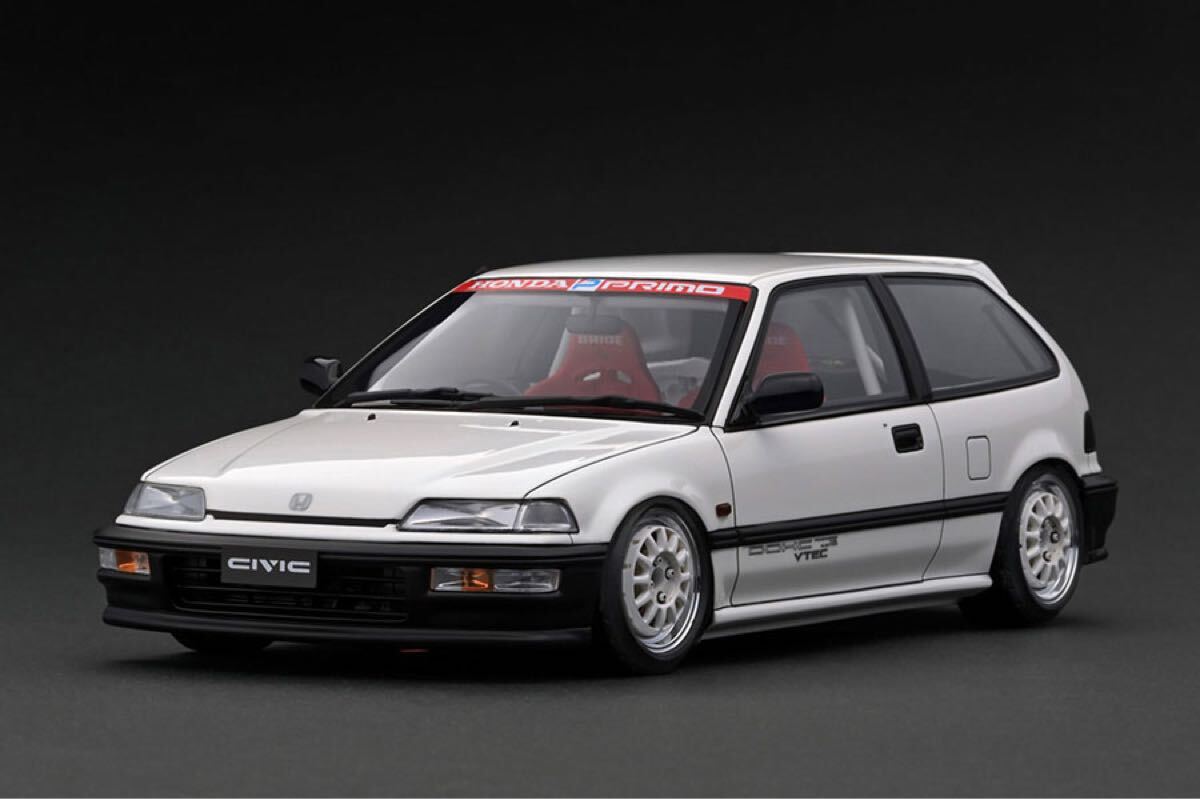 Yahoo!オークション - [新品] 1/18 IG3126 Honda CIVIC EF9 SiR White ...