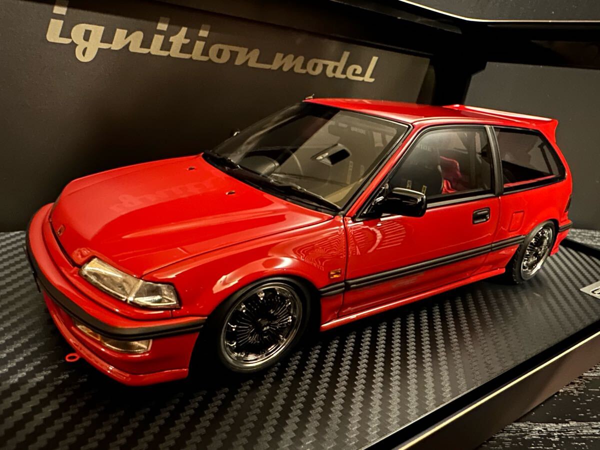 Yahoo!オークション - [新品] 1/18 IG3127 Honda CIVIC EF9 SiR Red イ...