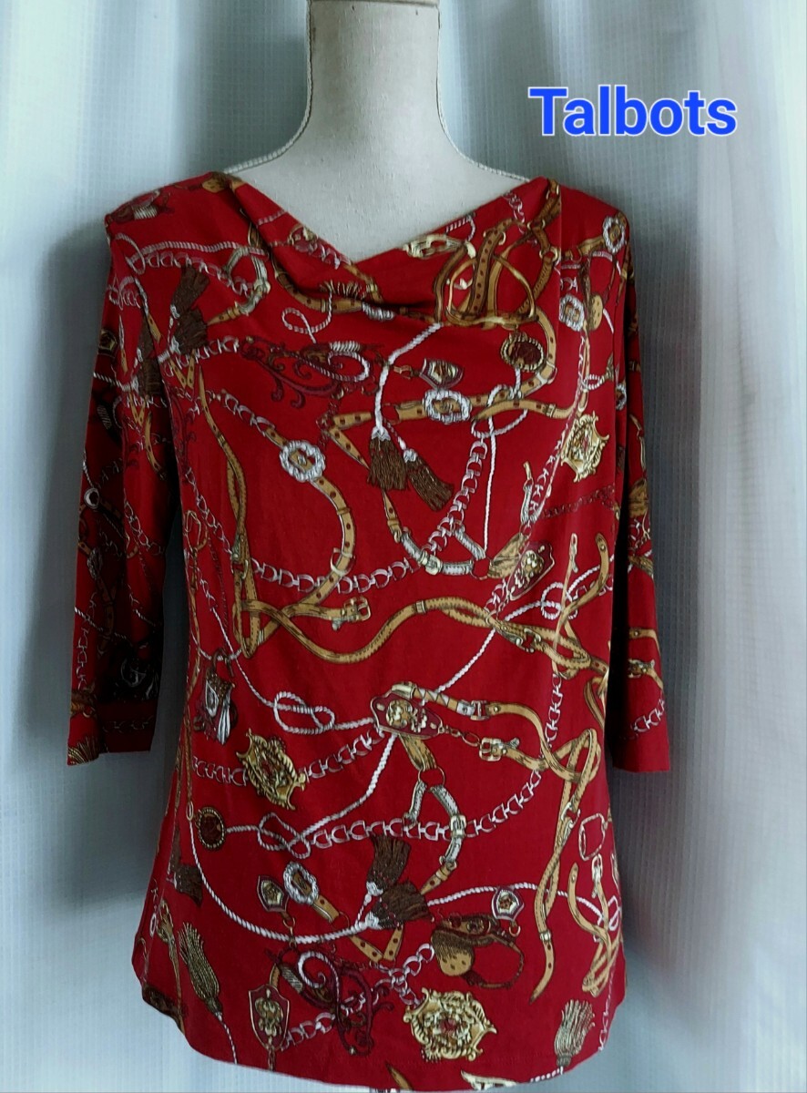 Yahoo!オークション - 大変美品 Talbots スカーフ柄のジャージニット ...