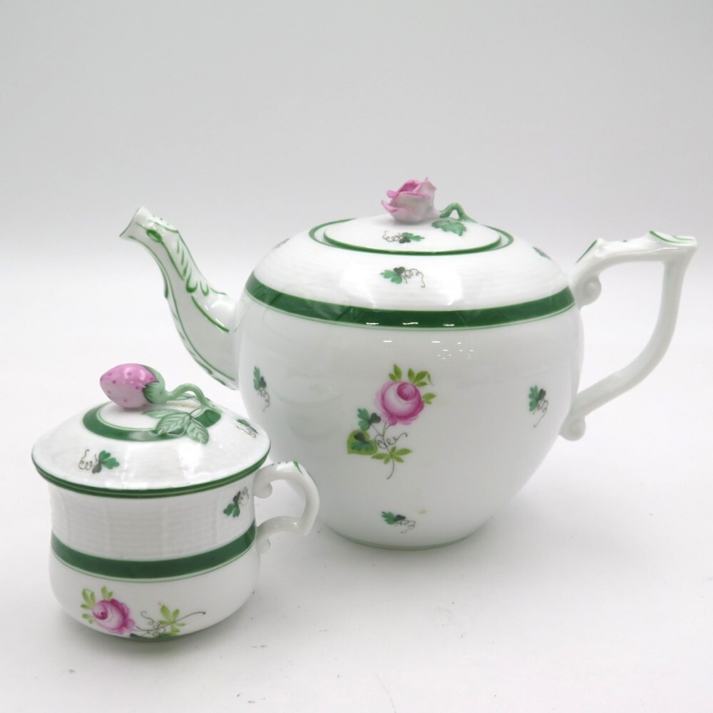 Yahoo!オークション - 1円〜 HEREND ヘレンド ウィーンのバラ (VRH) テ...