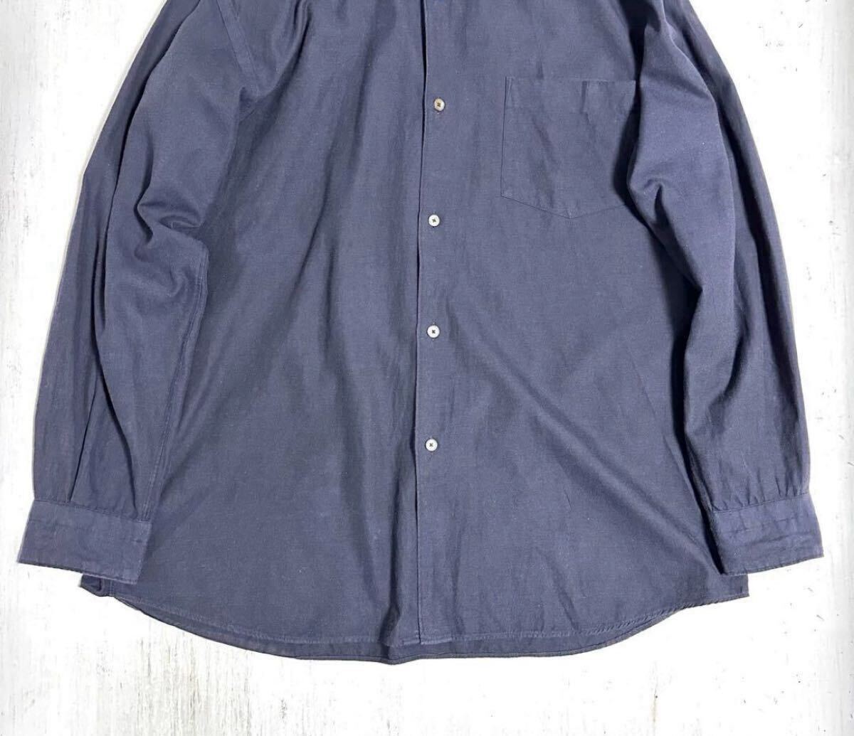 Yahoo!オークション - COMOLI 17AW コモリ コットン ネルシャツ ネイビ...