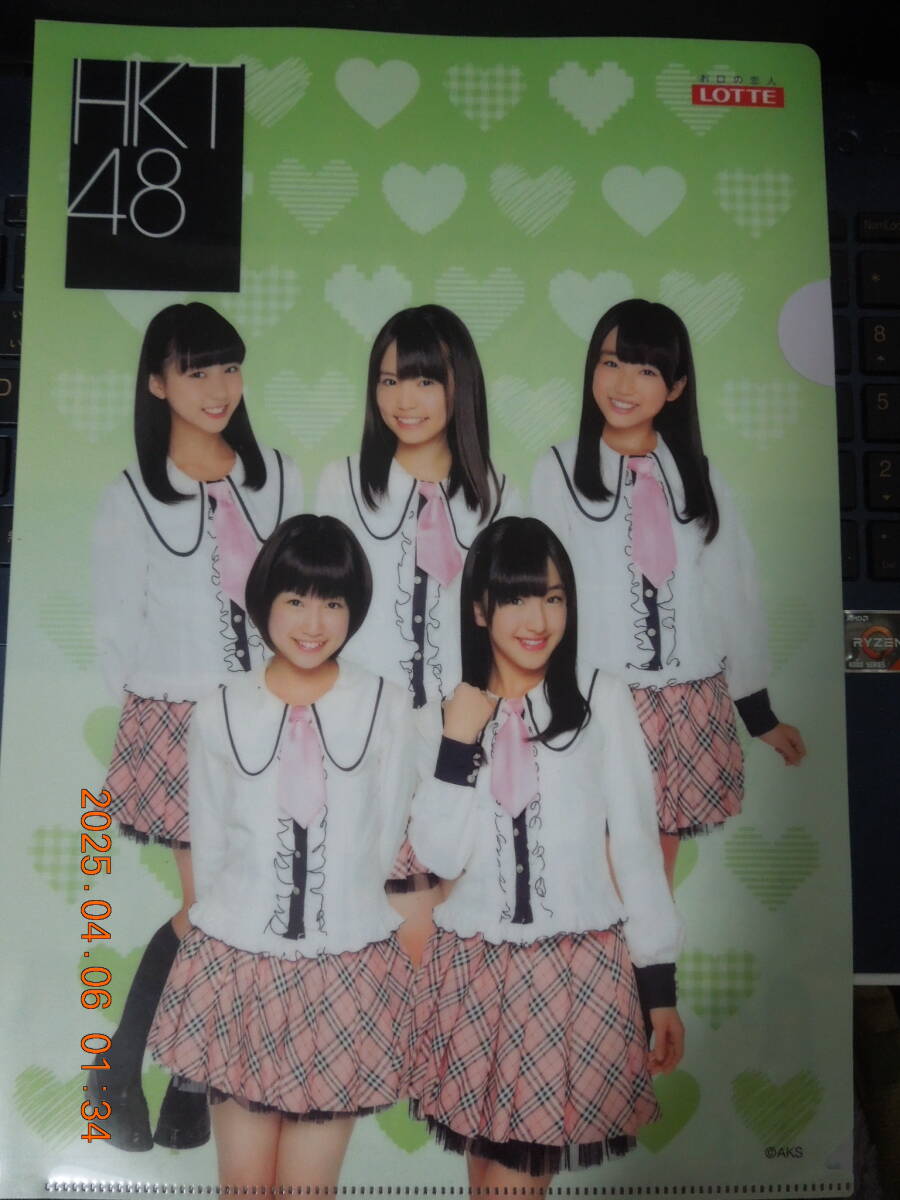 Yahoo!オークション - HKT48 (表面グリーン) A4クリアファイル /「ファ...