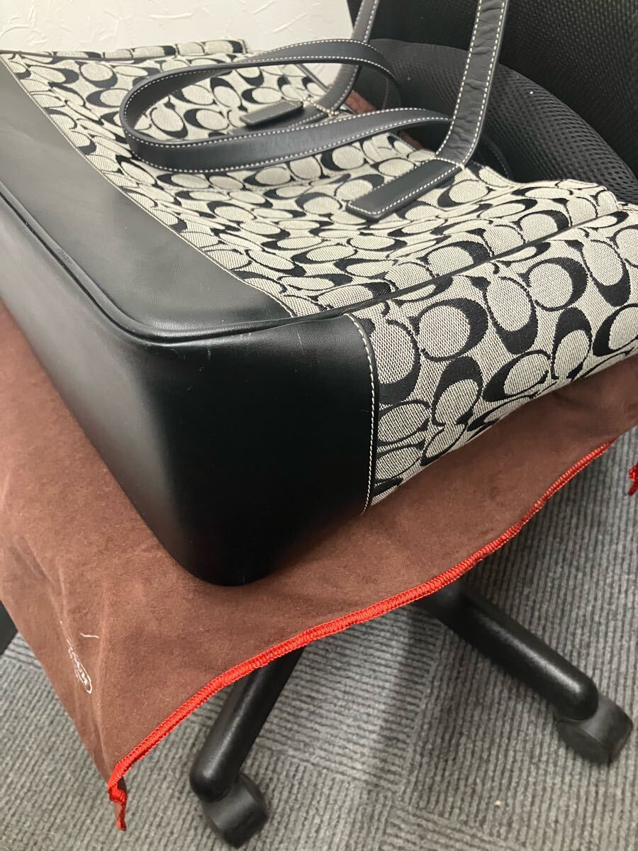 Yahoo!オークション - 【c014】美品 COACH トートバッグ キャンバス 総...