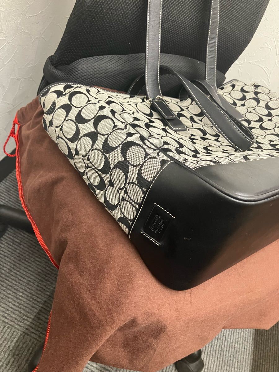Yahoo!オークション - 【c014】美品 COACH トートバッグ キャンバス 総...