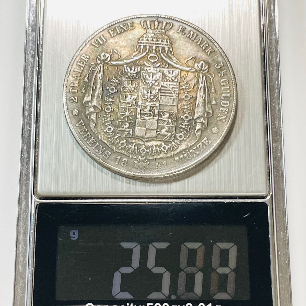ドイツ 硬貨 古銭 プロイセン王国 1841年 フリードリヒ ヴィルヘルム4世 神と共にあります 銘 国章 クラウン コイン 重25.89g 銀貨(ヨーロッパ)｜売買されたオークション情報 ...