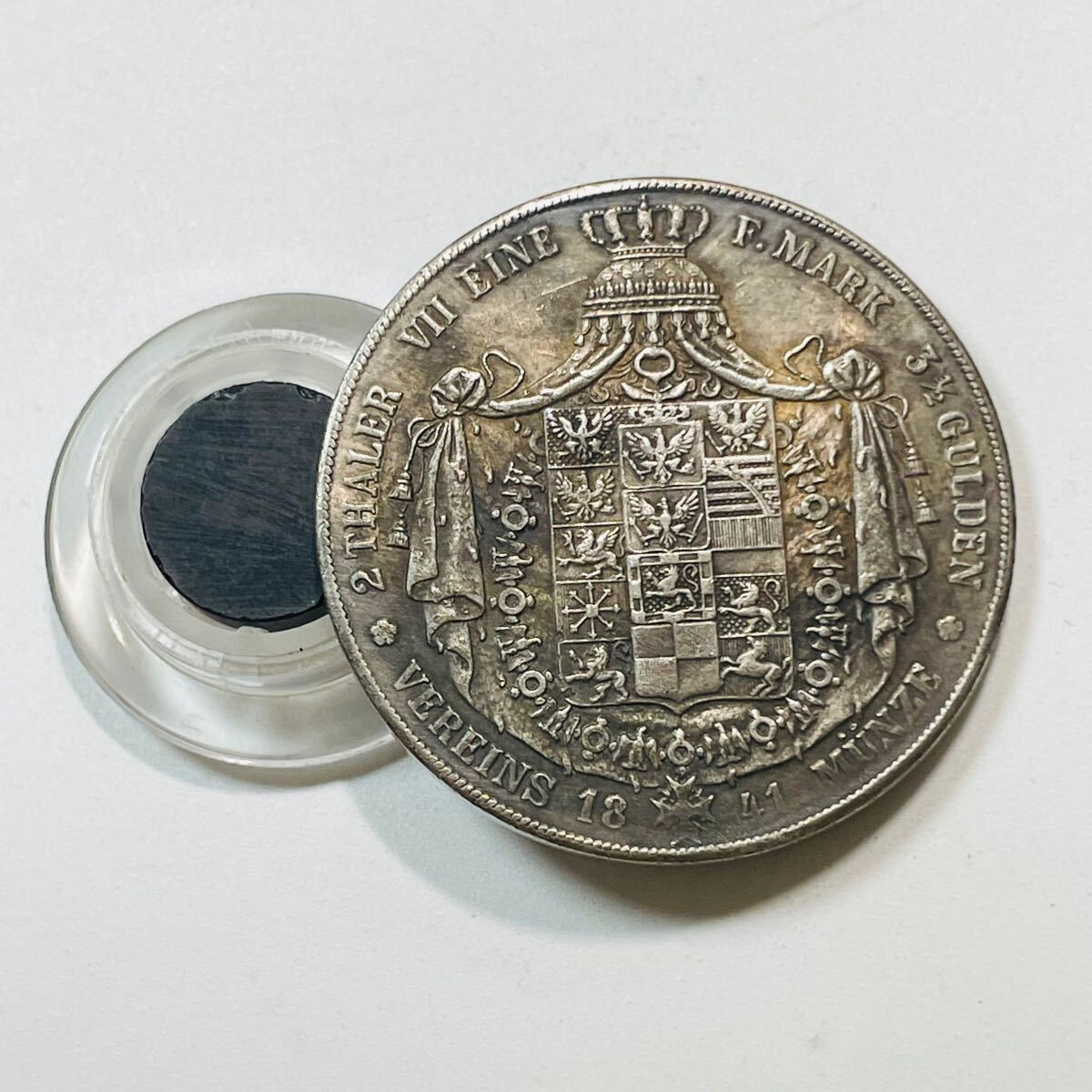 ドイツ 硬貨 古銭 プロイセン王国 1841年 フリードリヒ ヴィルヘルム4世 神と共にあります 銘 国章 クラウン コイン 重25.89g 銀貨(ヨーロッパ)｜売買されたオークション情報 ...