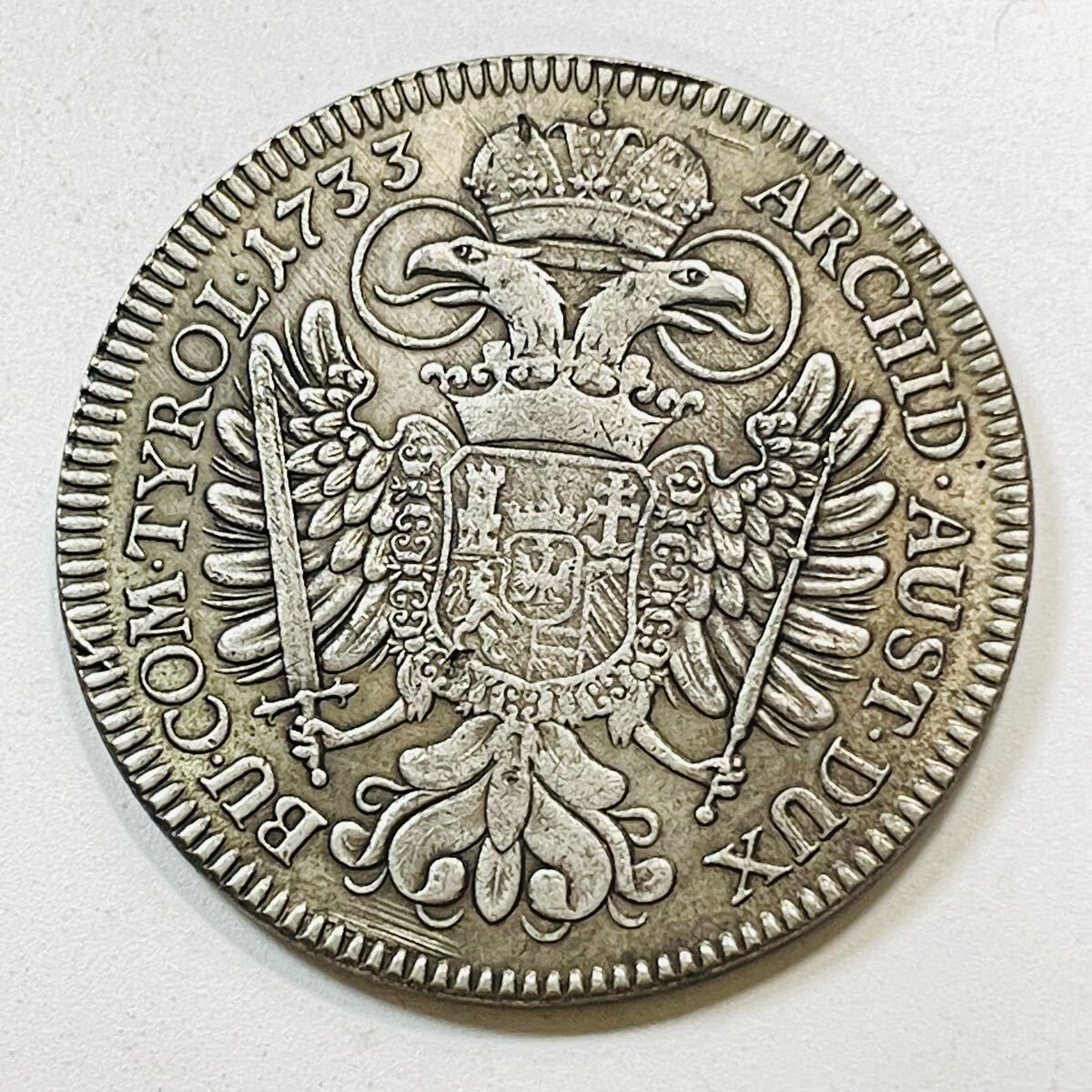 神聖ローマ帝国 硬貨 古銭 カール6世 1733年 金羊毛 古代ブルゴーニュの紋章 鷲 国章 コイン 重27.89g 銀貨(ヨーロッパ)｜売買されたオークション情報、yahooの商品情報を ...