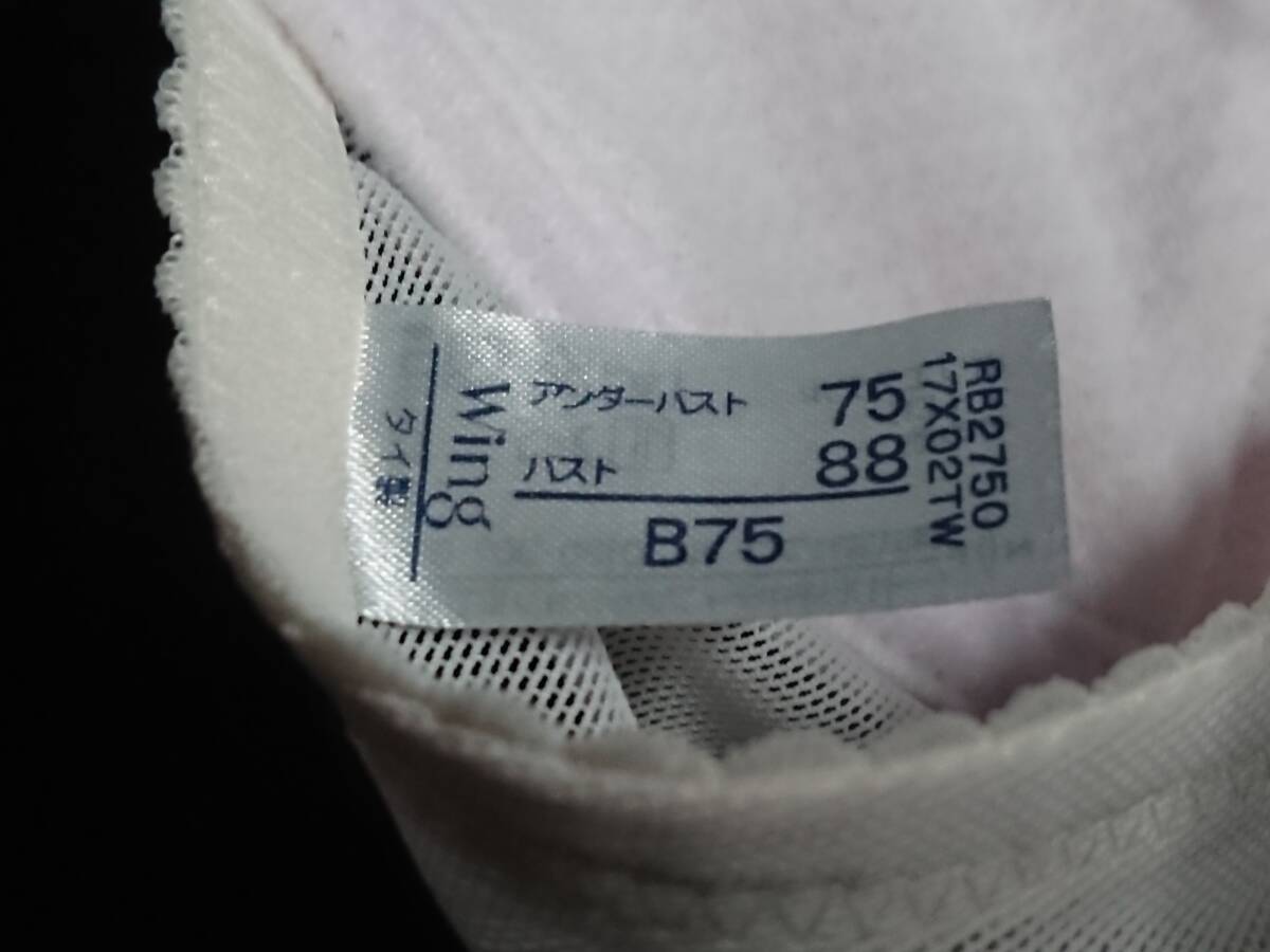 Yahoo!オークション - 新古品 ワコール Wing パープル ブラジャー B75